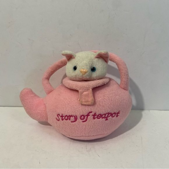 Toys | Story Of Teapot Kids Pink And White Teapot Bag Plush With White ...